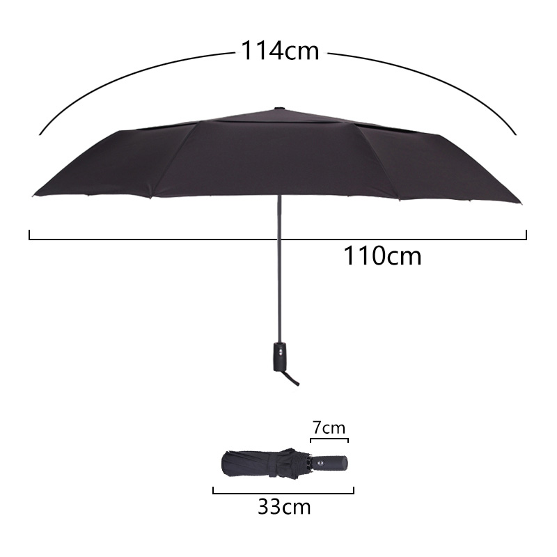 110cm Big Automatic Double Layer Umbrella Rain Wom... – Grandado