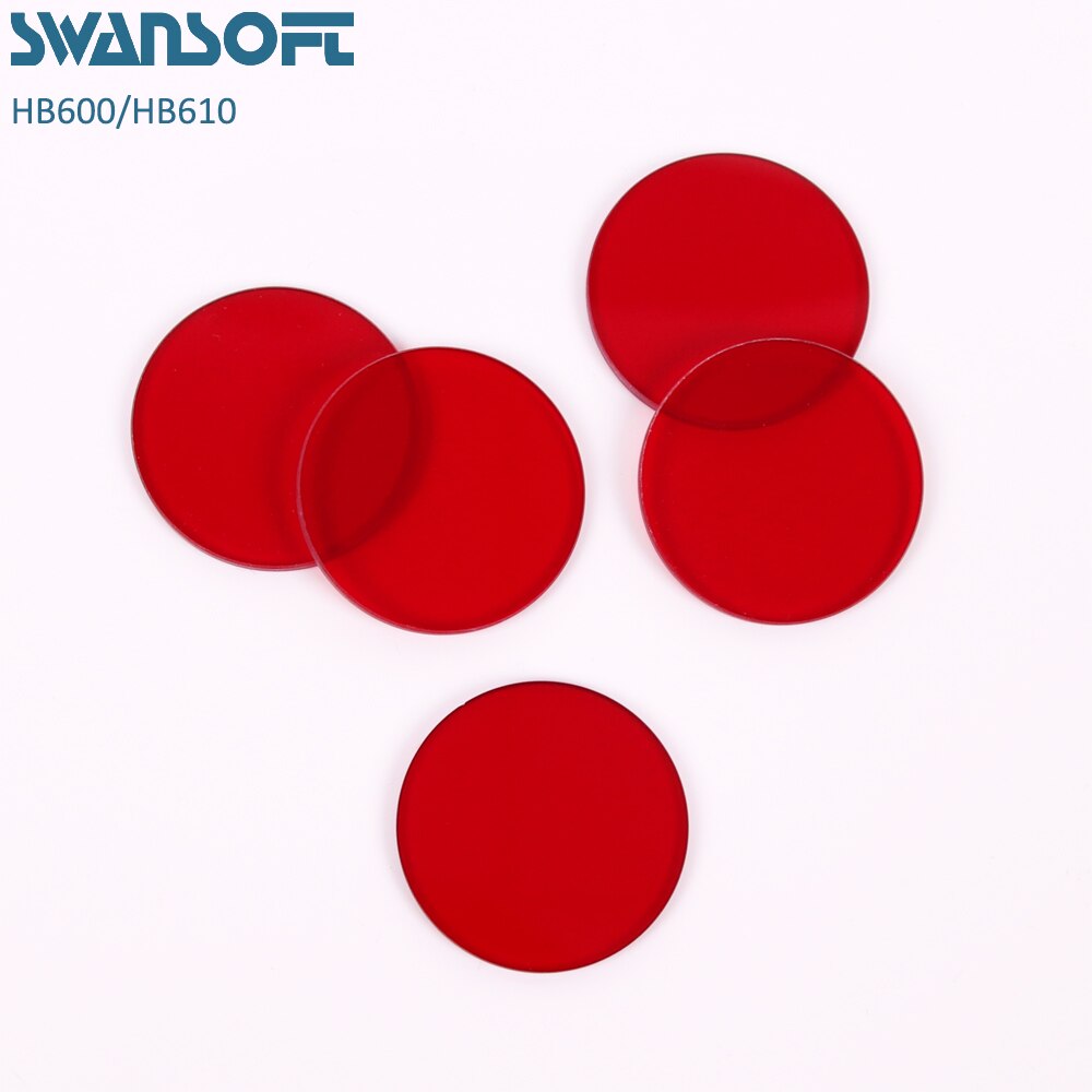 650nm round glass red optical color filter optical... – Vicedeal