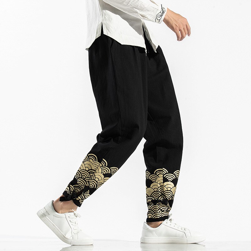 Chinese Retro Style Men Printed Bloomers Tang Suit... – Vicedeal