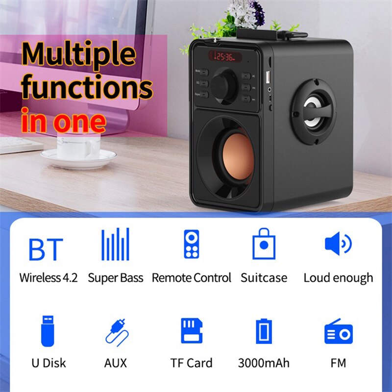 ELE 3000 mAh 2.1 Stereo Subwoofer Bluetooth Speake... – Vicedeal