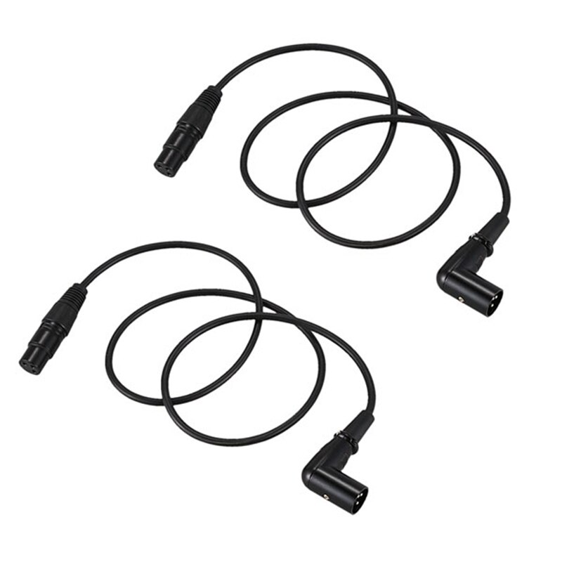 RISE-2X Right Angle Male To Female XLR Cable, Micr... – Vicedeal