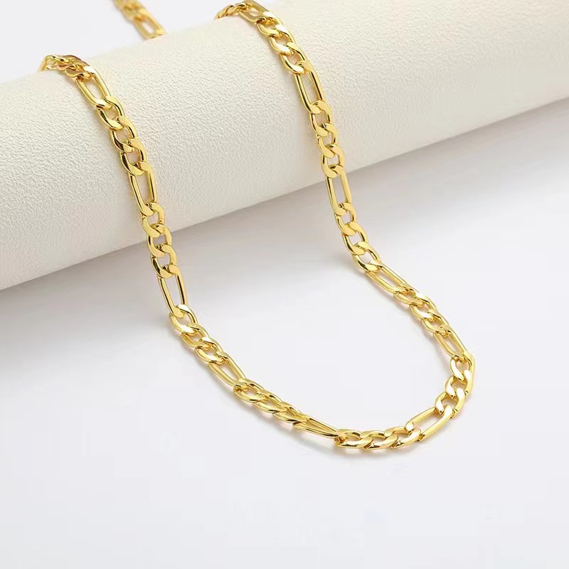 20-60CM y2k 18K gold color 4MM width Necklaces cha... – Grandado