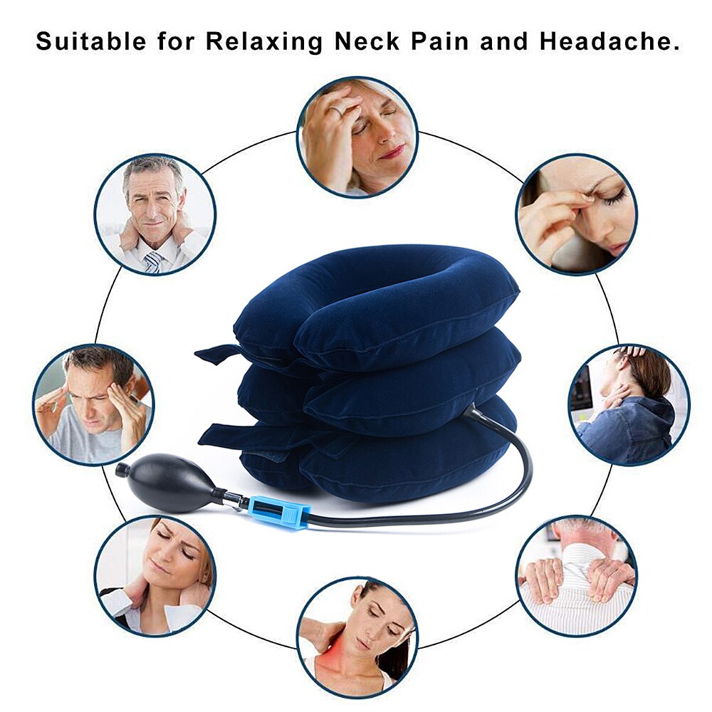 U Shape Neck Inflatable Cervical Traction Device H... – Grandado