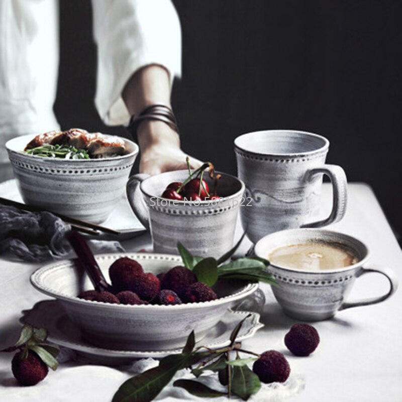 Plate Japanese Ceramic Tableware Home Set Plane No... – Vicedeal