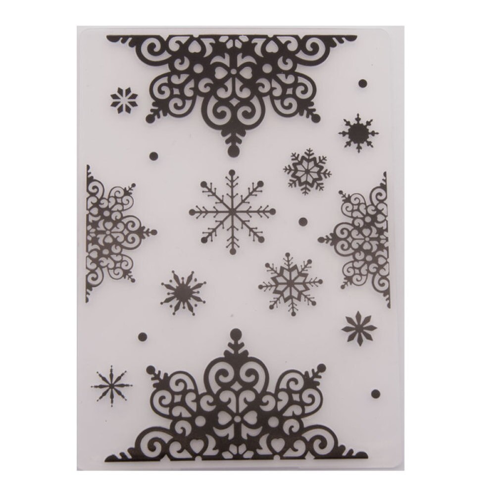 Plastic Christmas Snowflakes Pattern Stencils Embo... – Grandado