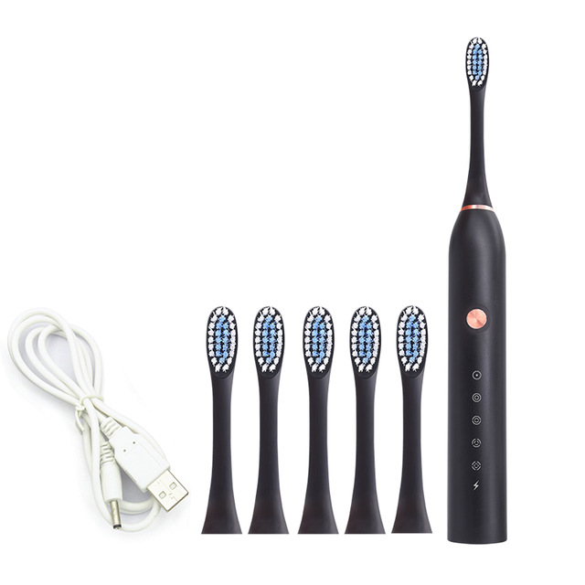 Ultrasonic Sonic Electric Toothbrush Rechargeable ... – Vicedeal