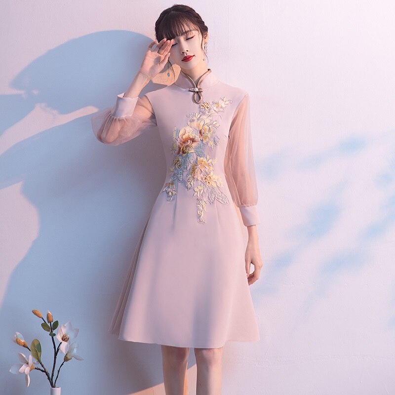 Chinese Traditional Dress Women Cheongsam Mandarin... – Grandado