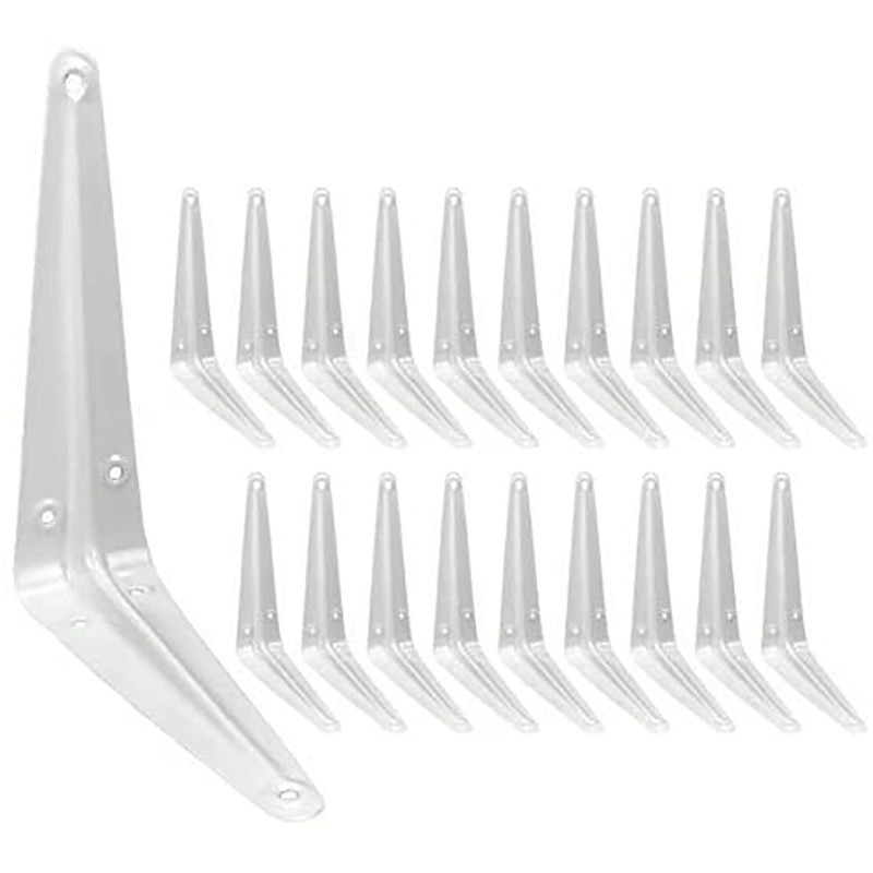 20 Pcs Wall Shelf Bracket L Bracket Angle Support ... – Grandado