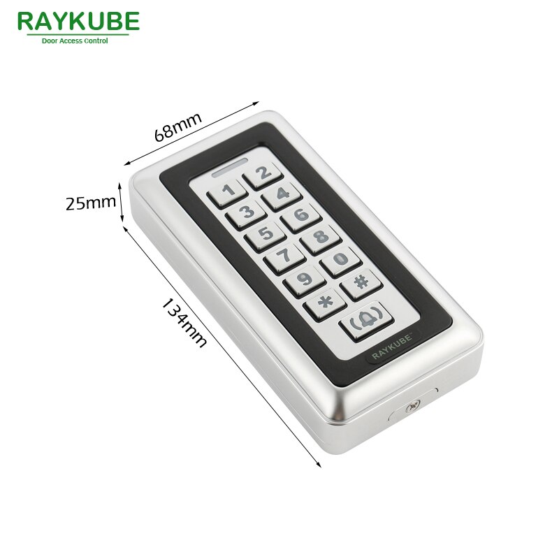 RAYKUBE Password Keypad RFID 125HKz Reader Metal C... – Grandado