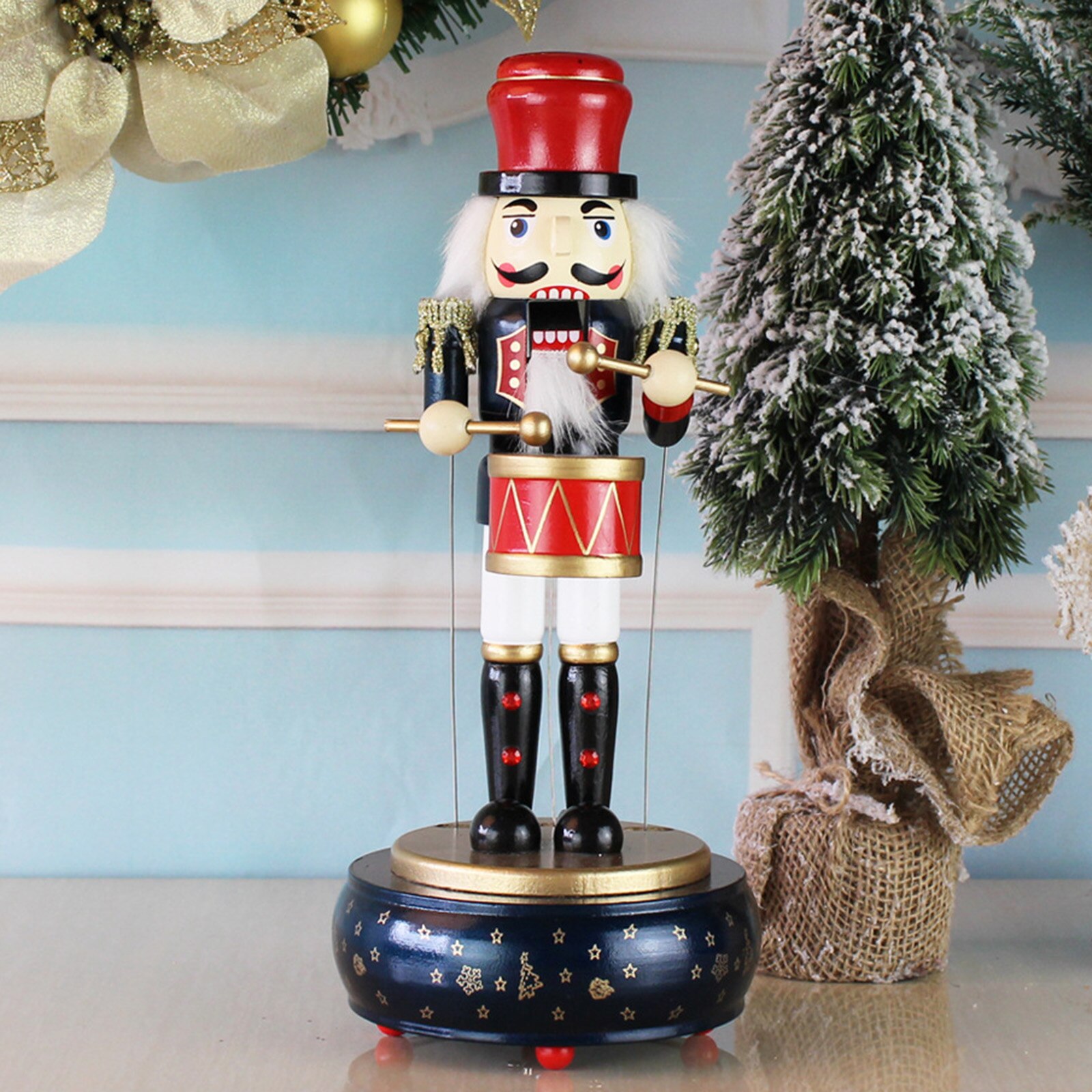 Handwerk Marionet Houten Muziekdoos Kerst Notenkra... – Grandado