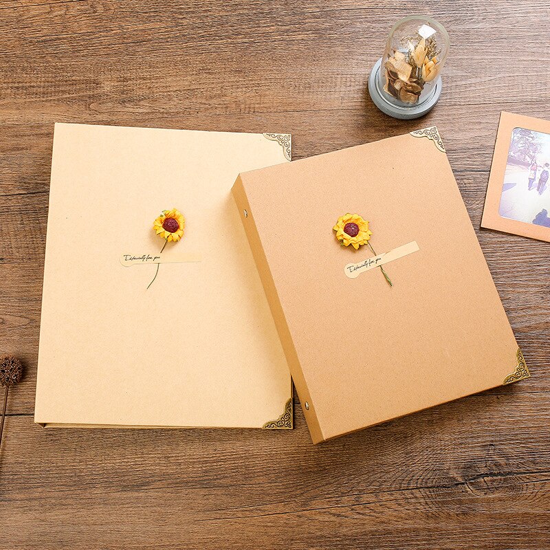 DIY Viscose Photo Album Vintage Sun Flower Photo A... – Vicedeal