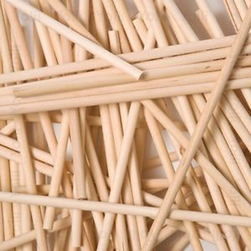 50 Stuks Ronde Houten Stok Hout Natuurlijke Kleur ... – Grandado