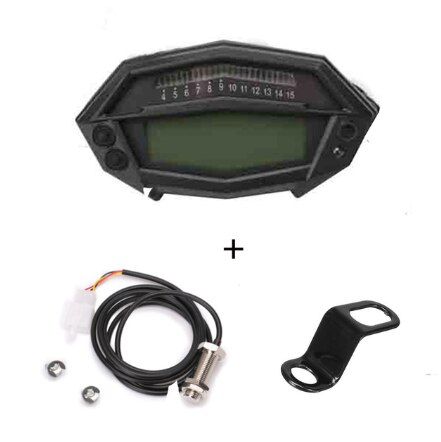 MOTOQUEEN Motorcycle Tachometer Hour Meter Digital... – Vicedeal