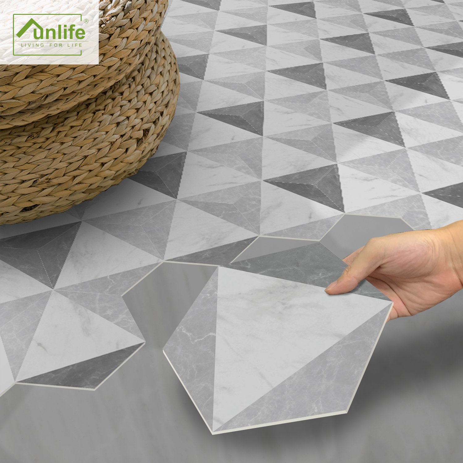 Funlife®Dikke Hexagon Floor Stickers Waar Weerstan... – Grandado