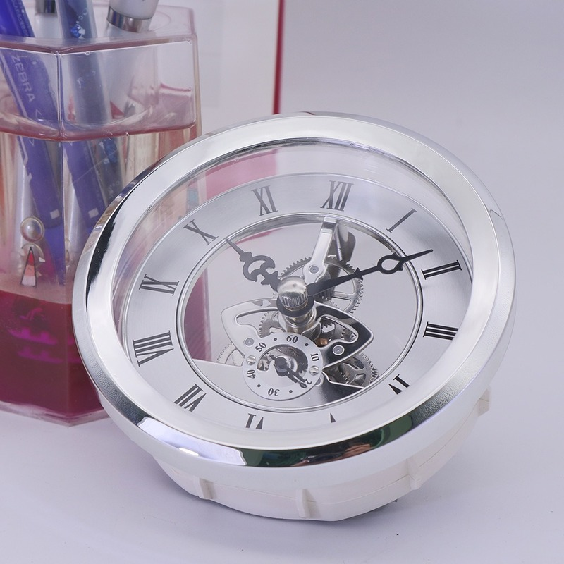 Clock Mechanism Built-In Clock Transparent Metal G... – Grandado