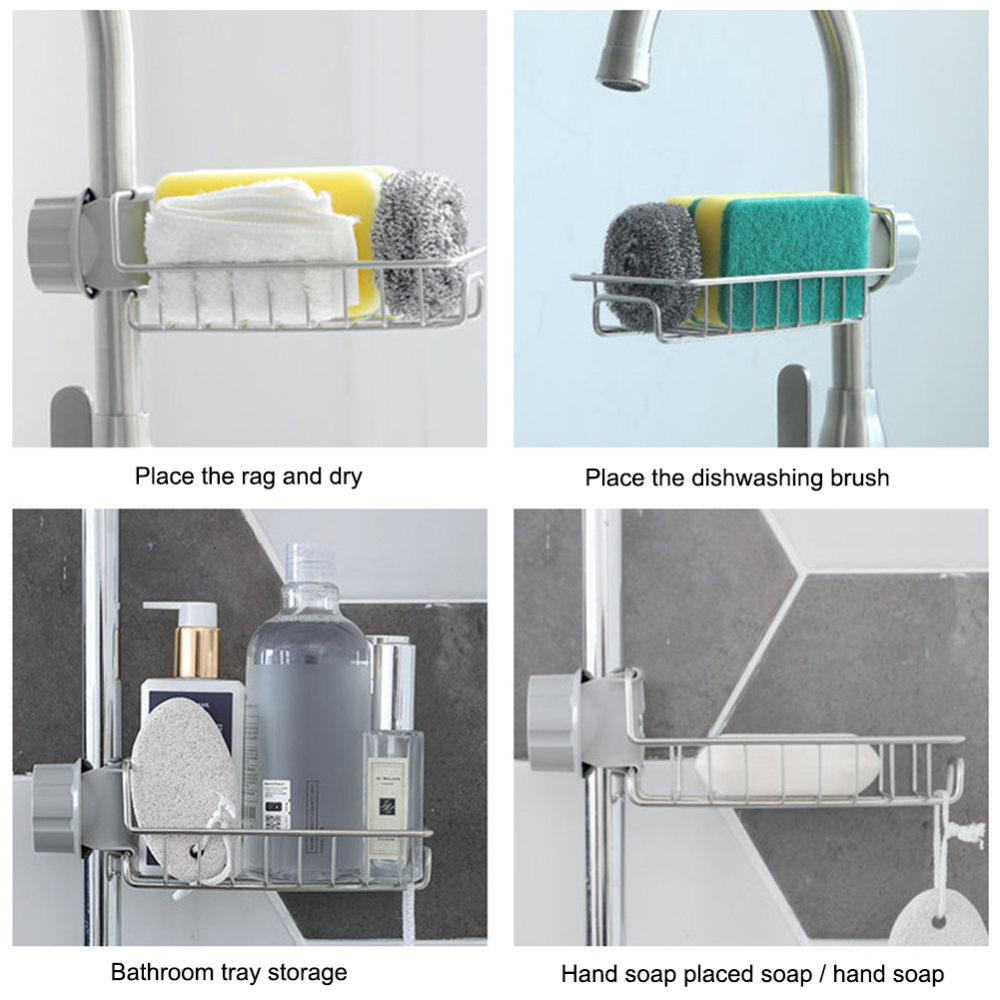 Kitchen Organizer Storage Rack Faucet Shelf Stainl... – Grandado
