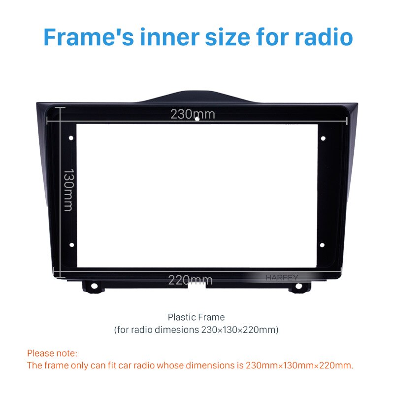 Harfey Car 2Din Auto Radio In Dash Fascia Stereo P... – Grandado