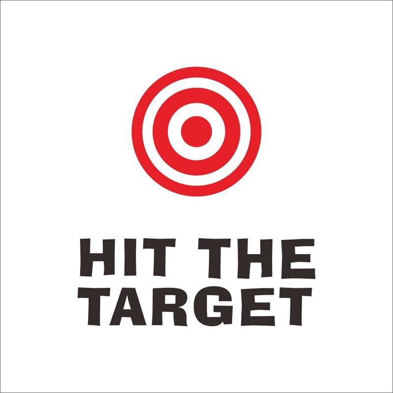 warn HIT THE TARGET bathroom sign vinyl sticker Fo... – Grandado