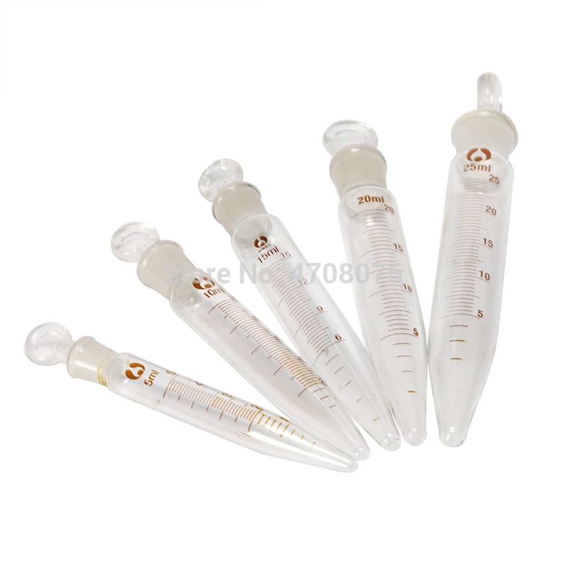 Glass graduated centrifuge tube with stopper Centr... – Grandado