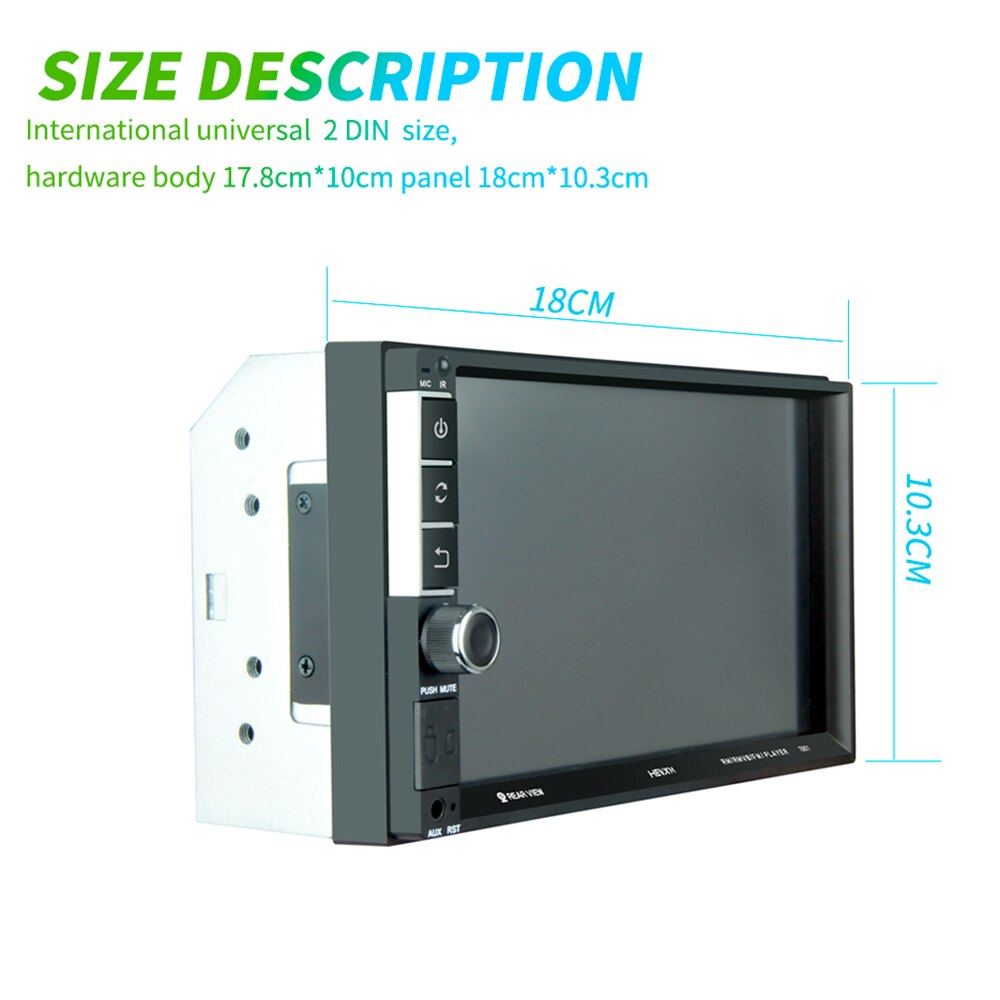 7" Car Radio Stereo Player Bluetooth Multimedia Au... – Grandado