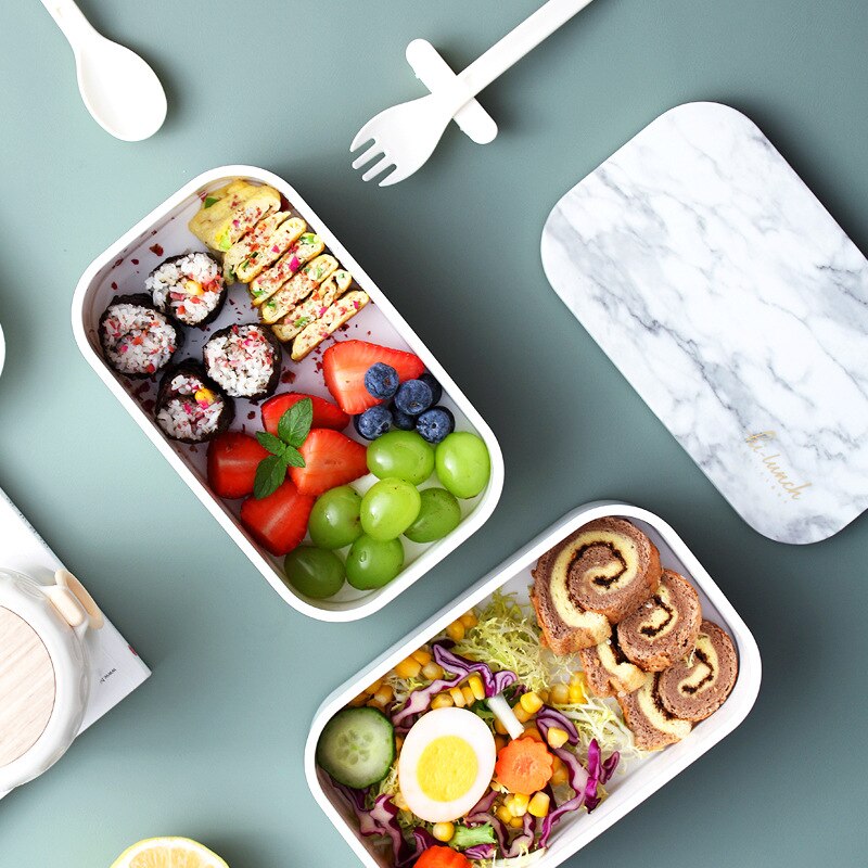 Double Bento Box japanese snack box containers for... – Grandado