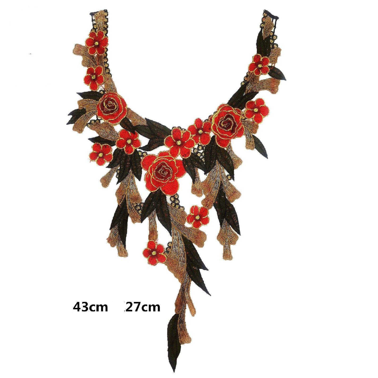 DIY sewing dresses flower applique Collar applique... – Vicedeal