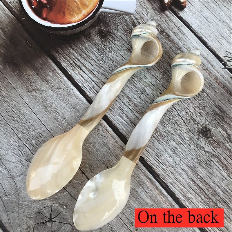 2PCS 16 CM Conch Pick up Shells Coffee Spoon Stirr... – Grandado