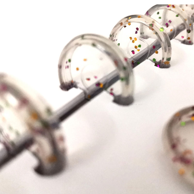 Yiwi 50pcs 24MM Flash Point Binding Ring Transpare... – Vicedeal