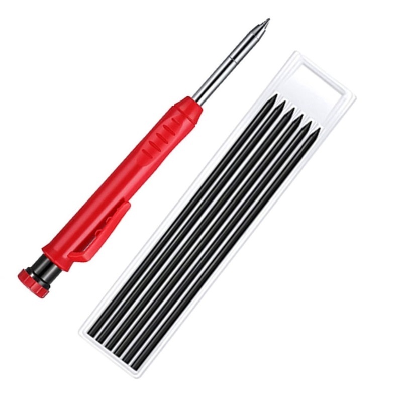 Practical Solid Carpenter Pencils Red Built-in Sha... – Grandado