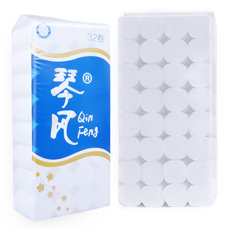 White Toilet Paper Toilet Roll Tissue Roll 4-Ply P... – Grandado