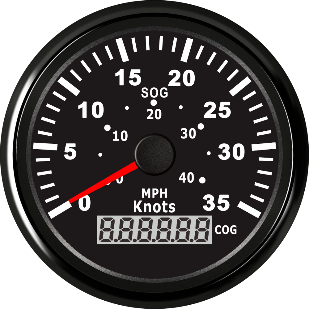 1 Pc 85 Mm Gps Speed Meters Tuning Cog 0-35Knots S... – Grandado