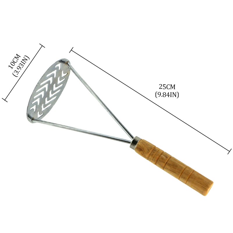 Stainless Steel Pusher / Potato Masher With Broad ... – Grandado