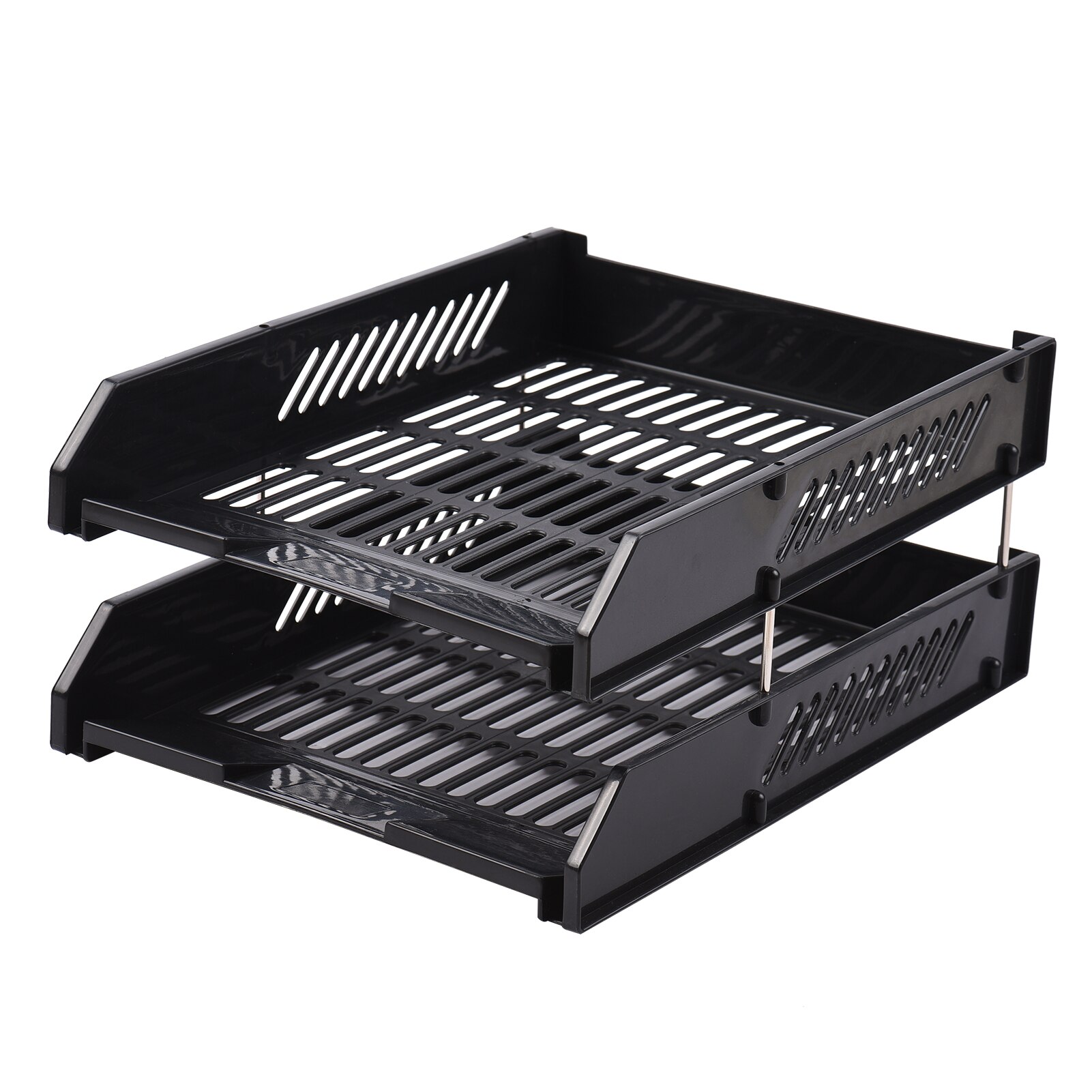 Document Tray Desktop File Organizer Stackable 2 T... – Grandado