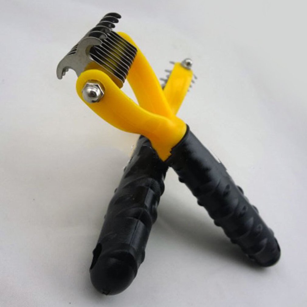 Pet open knot nail comb stainless steel magic hair removal comb – Grandado