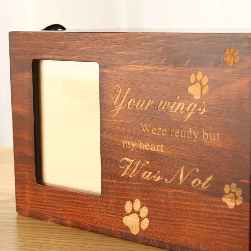 Pet Wooden Coffin Dog Memorial Urn Pet Urn Wooden ... – Grandado