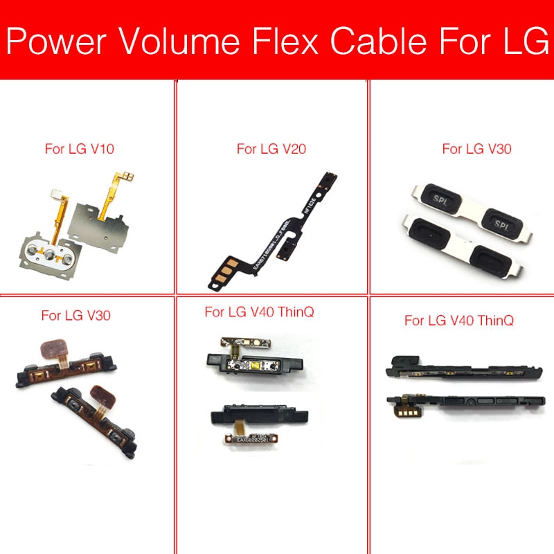 Volume & Power Knop Voor LG V10 V20 V30 V40 ThinQ ... – Grandado