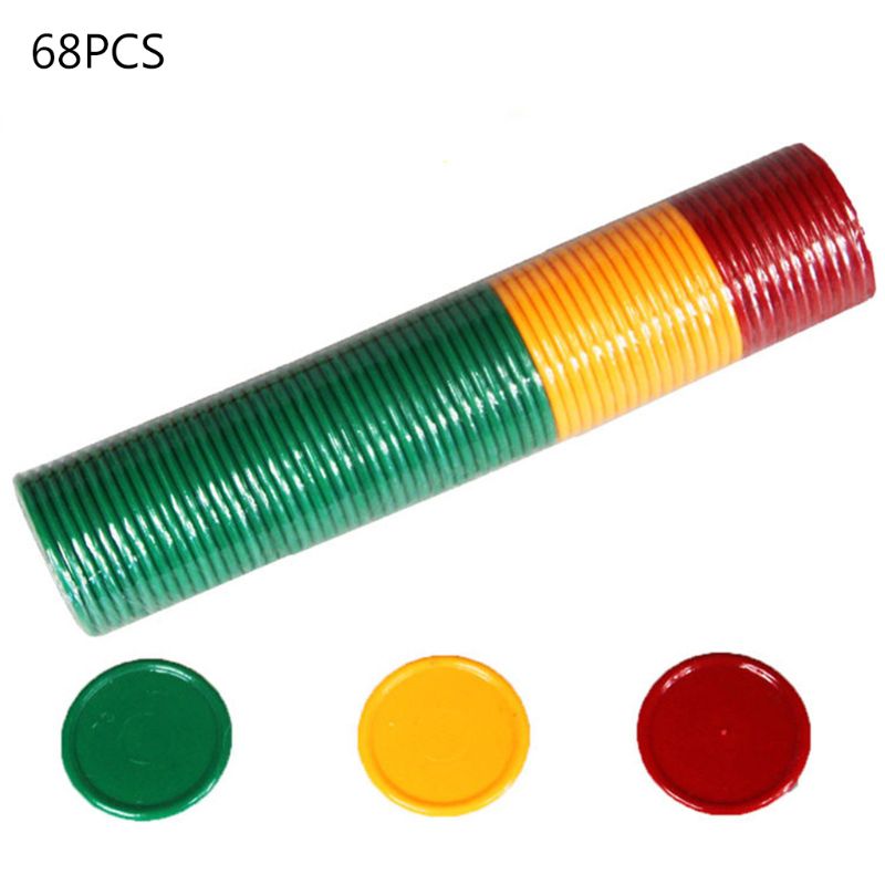 OOTDTY 68pcs Plastic Poker Chips Casino Bingo Mark... – Grandado