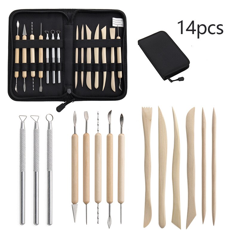 32pcs/set DIY Pottery Clay Tools Storage Bag Silic... – Vicedeal