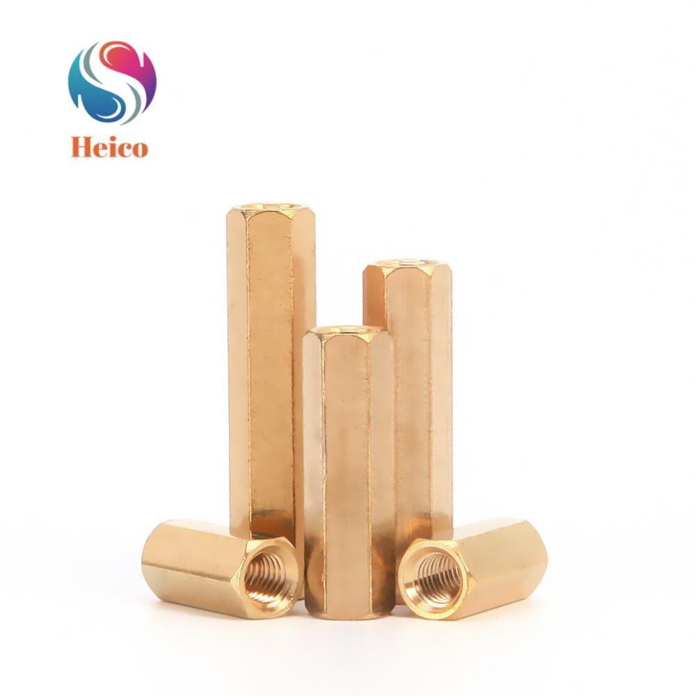 5pcs Double-pass Copper Pillars Hexagonal Copper C... – Grandado