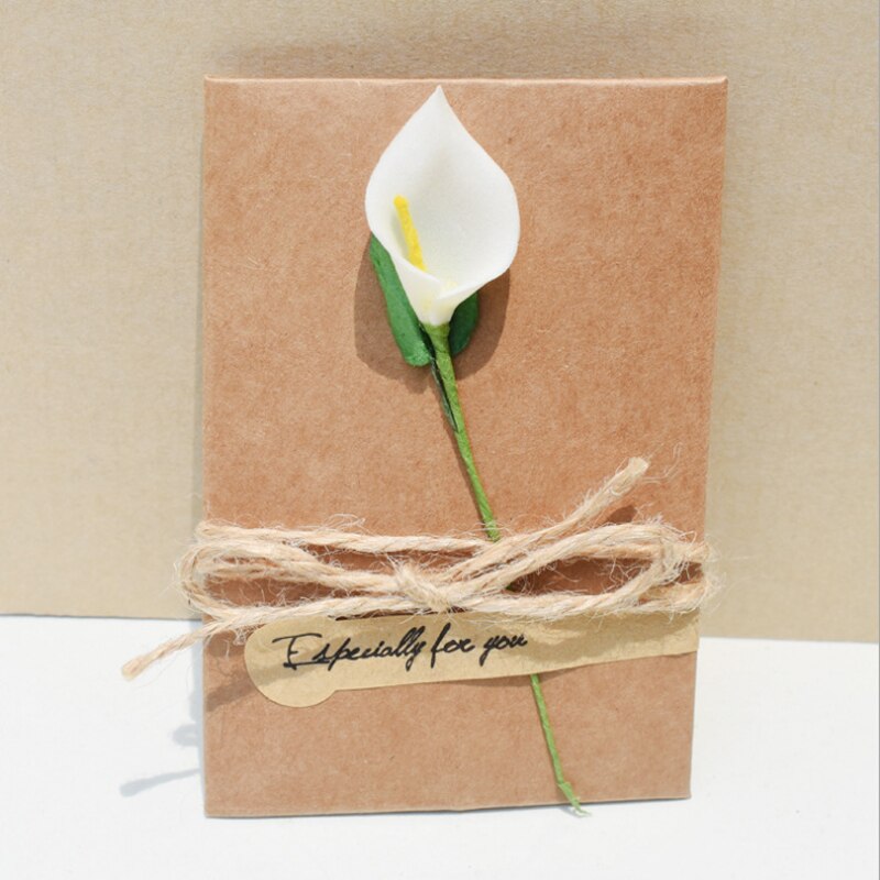 1 stk/parti kraftpapir tørrede blomster papirkort ... – Grandado