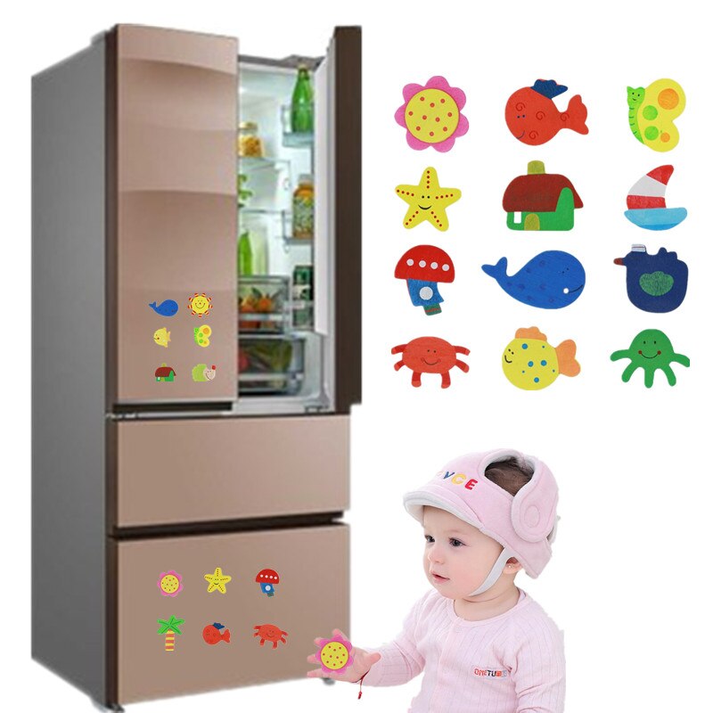 12pcs Multicolor Wooden Fridge Magnet Educational ... – Vicedeal