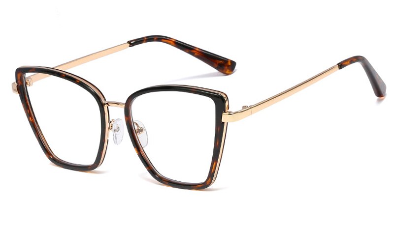 Kiekeboe Dames Bril Cat Eye Half Metalen Zwarte Vr... – Grandado