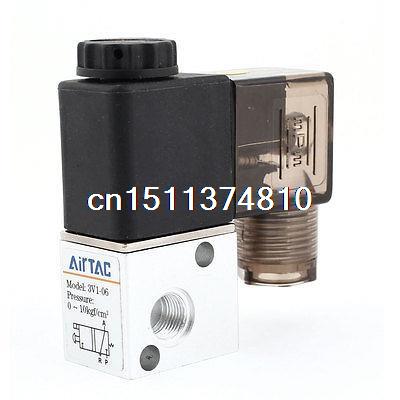 3V1-06 2 Position 3 Way Pneumatic Solenoid Valve D... – Grandado