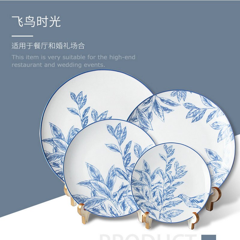 Ceramic Dinner Plate Chinese Style Bone China Plat... – Vicedeal