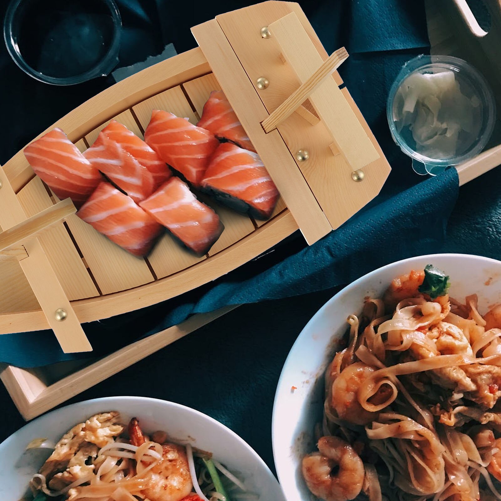 1Pc Sushi Boat Plate Boat Shaped Display Plate Sas... – Grandado