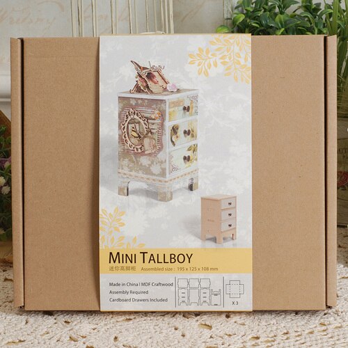 Handmade craft jewelry box DIY handmade desktop st... – Vicedeal