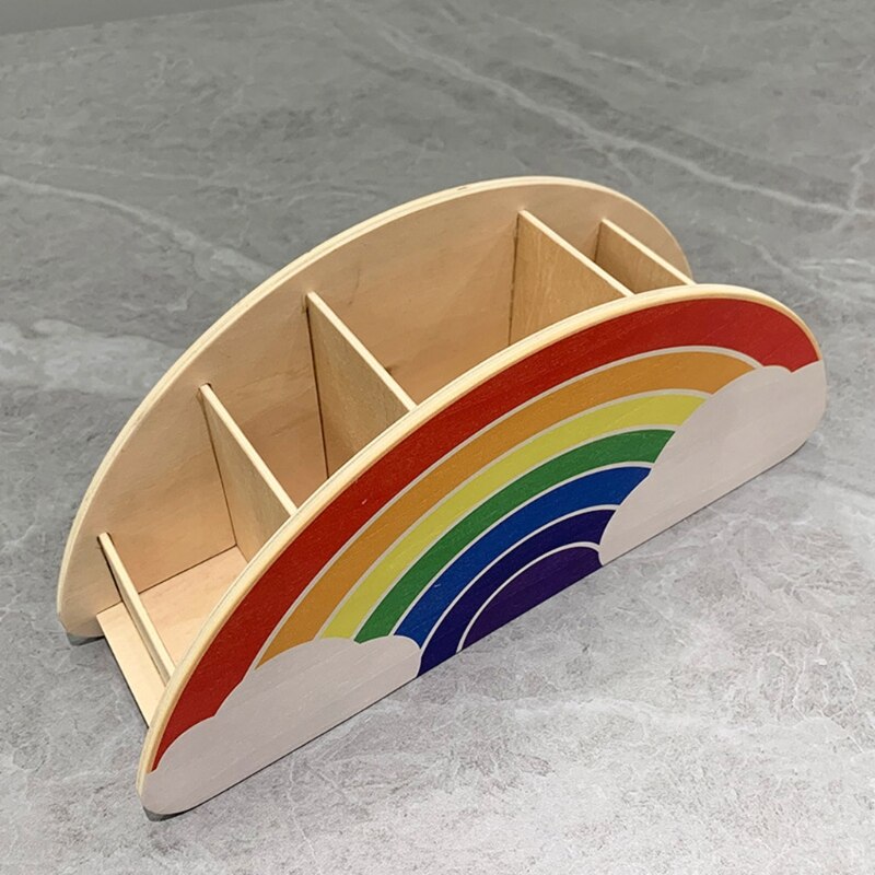 Rainbow Wooden Pen Holder DIY Pencil Container Sto... – Vicedeal