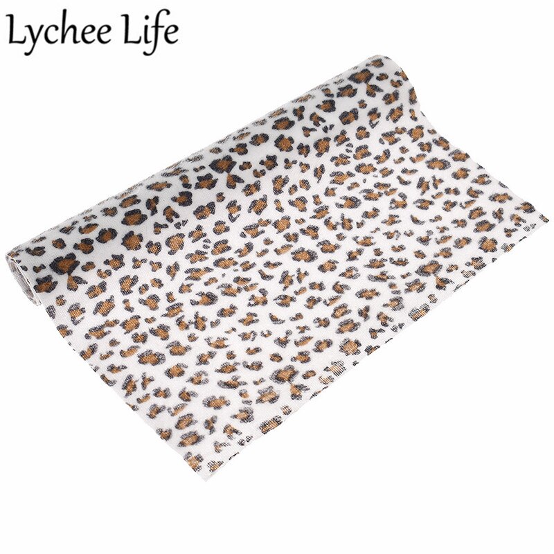 Lychee Life A4 Velveteen Leopard Printed Fabric Co... – Grandado