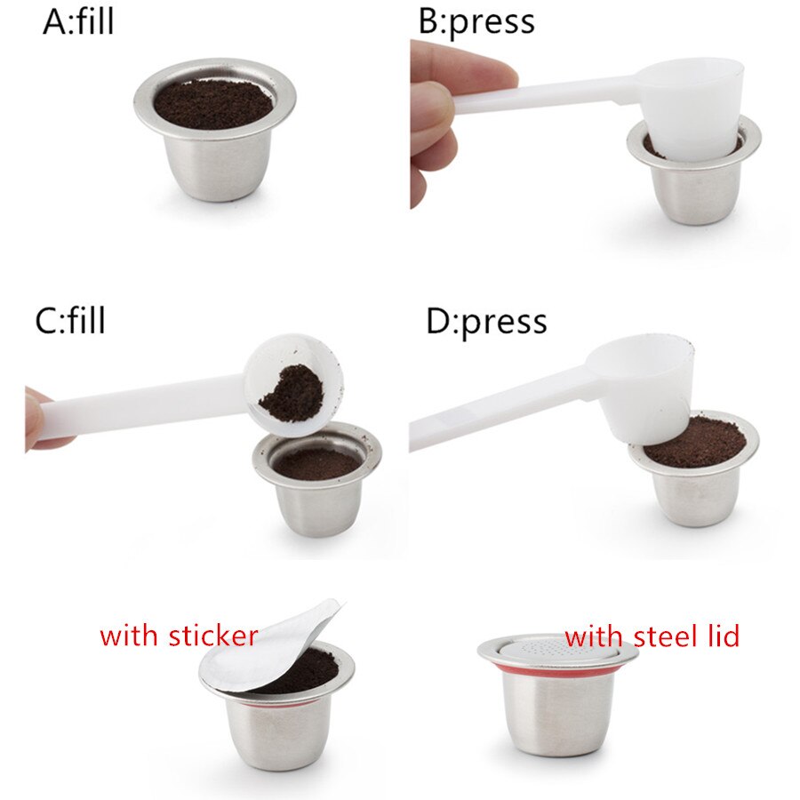 Refillable Coffee Capsules Stainless Steel Resuabl... – Grandado