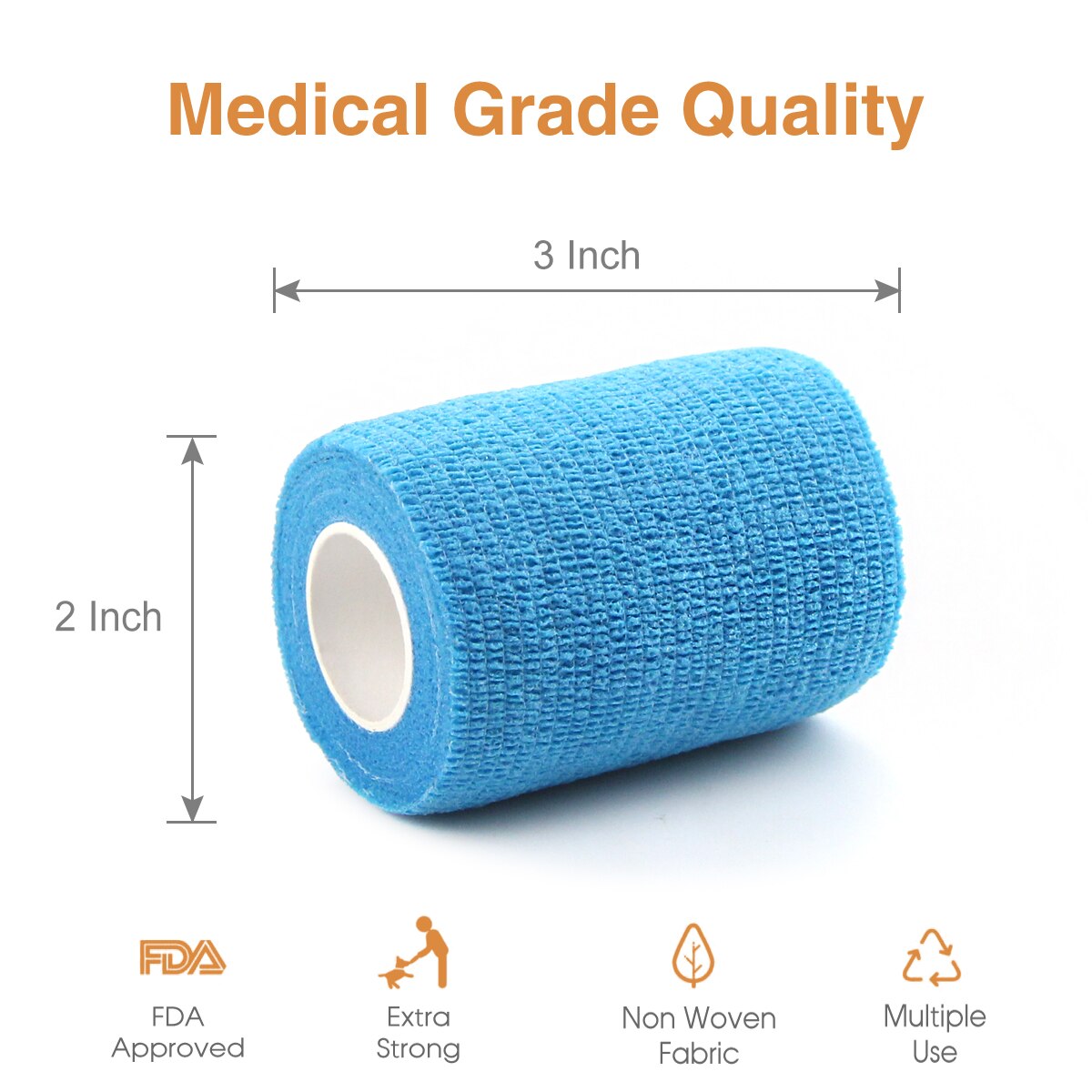 24 Pack 7.5Cm Samenhangend Verband Wrap Rolls Elas... – Vicedeal
